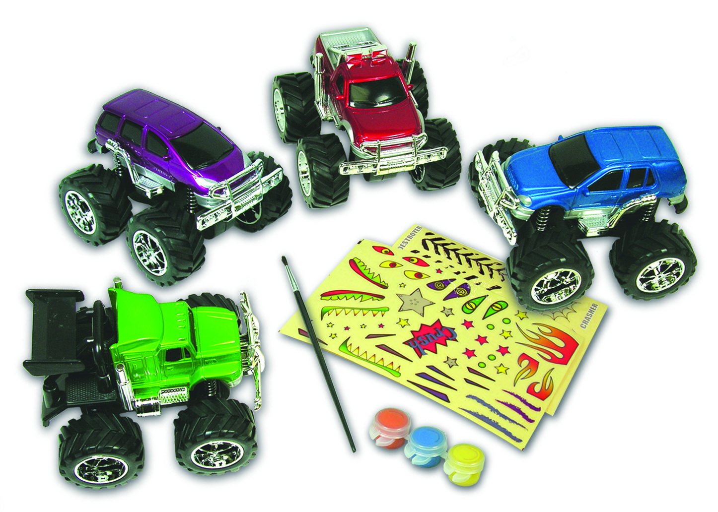 Creativity for Kids Monster Truck Custom Shop - Customize 4 Monster Trucks, Small