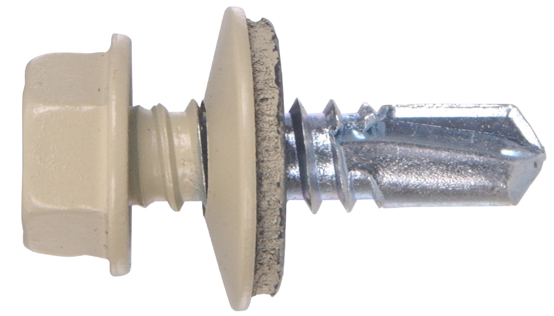The Hillman Group 48055 14 X 7/8-Inch Beige Painted Head Lap Stitch Screw, 1-Pound, zinc