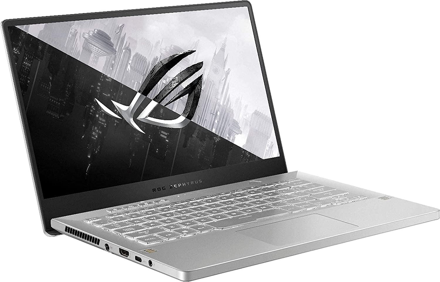 ASUS ROG Zephyrus G14 VR Ready Gaming Laptop, 14" 144Hz Full HD IPS Display, 8 Cores AMD Ryzen 9 5900HS,NVIDIA GeForce RTX 3060, Moonlight White-Tikbot Accessories (40GB RAM|2TB PCIe SSD)