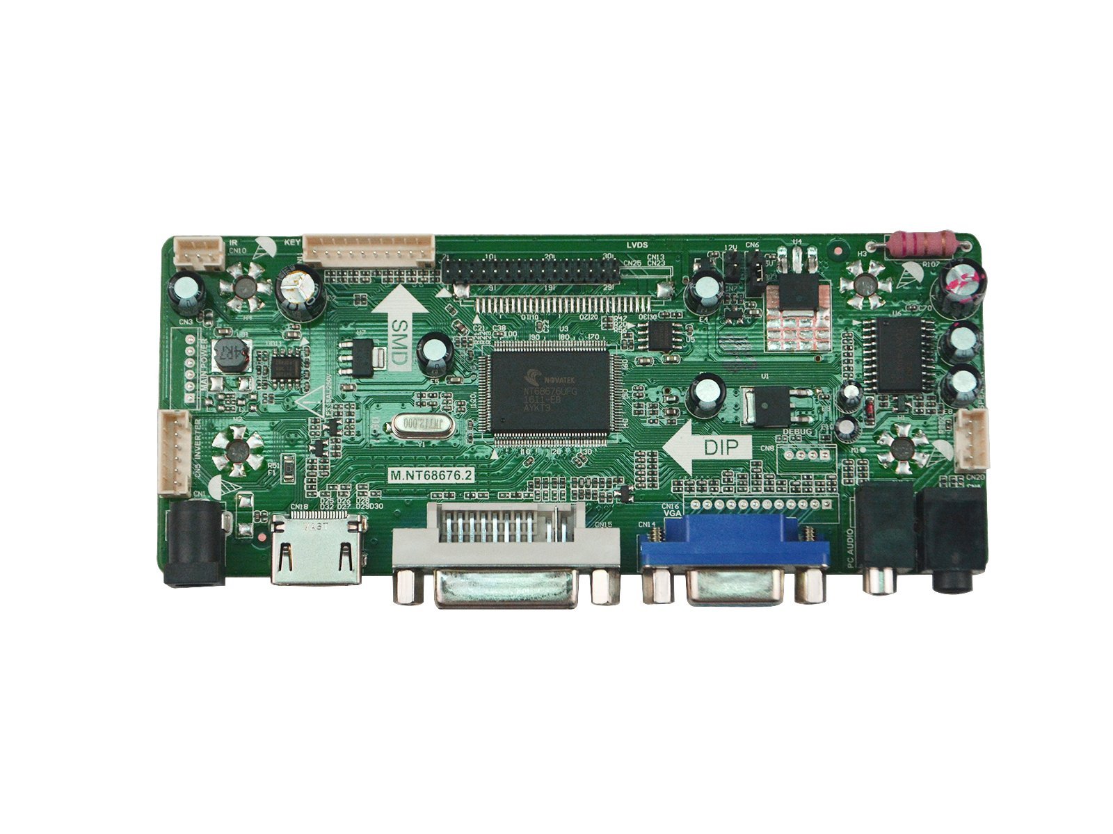 NJYTouch M.NT68676.2A HDMI DVI VGA Audio LCD Controller Board for LTN170X2-L01 LTN170X2-L02 LTN170X2-L03 LTN170WX-L05 1440x900