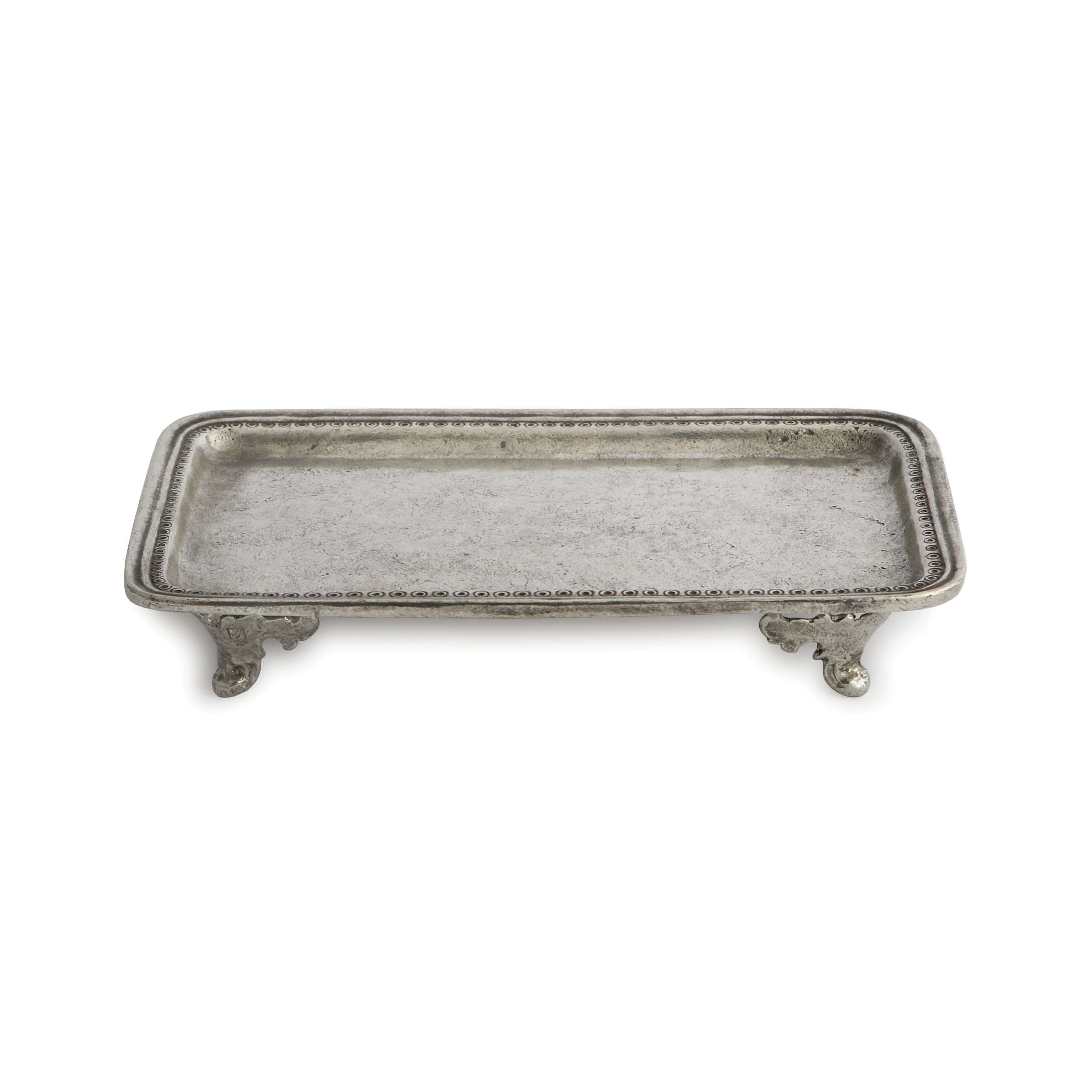 Arte Italica Anna Caffe Rectangular Tray, Pewter