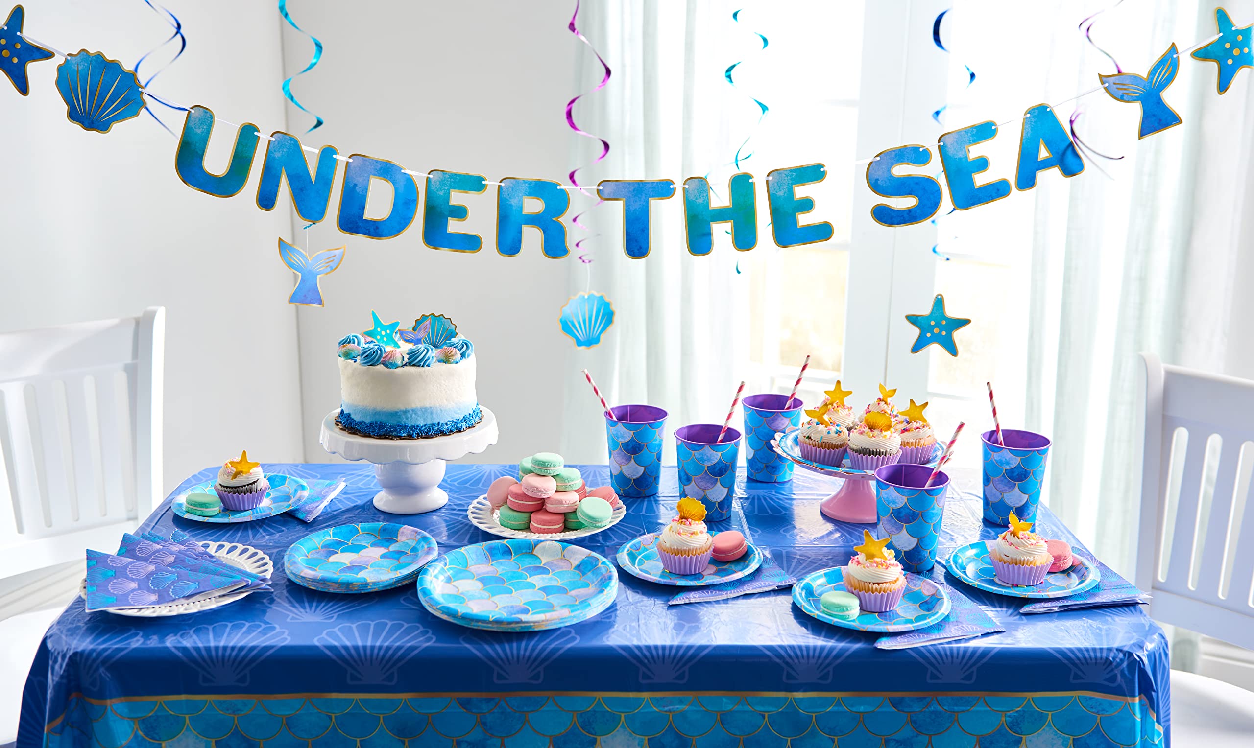 American Greetings Mermaid Party Supplies, Reusable Party Cups (16 oz, 8-Count)