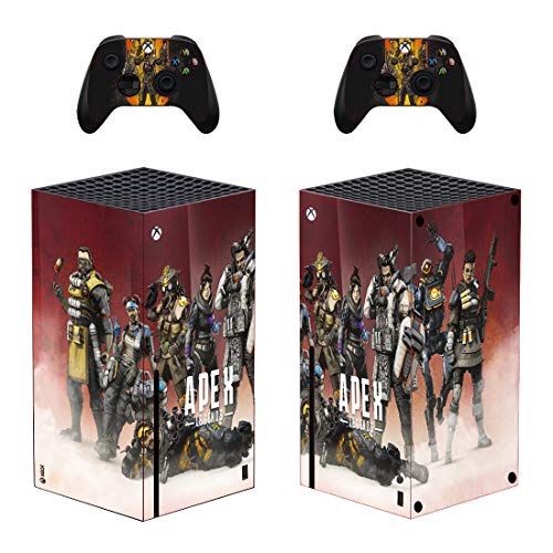 APEX Battle Stickers Decals Skin for X-box-One-Series X, Cover Protector Wrap Durable Full Set Protection Faceplate Console by KAJAL MANI