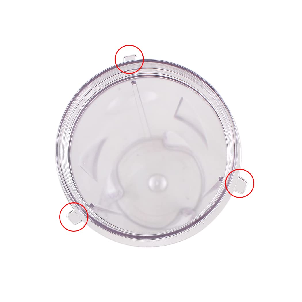 Anbige Replacement Parts 3 tabs cups intended for Nutri Ninja Blender, 2 Pack 16-ounce Single Serve Cup and Sip&Seal Lid Fit Ninja BL200 30/ BL201 30/BL201C 30/BL203QBK
