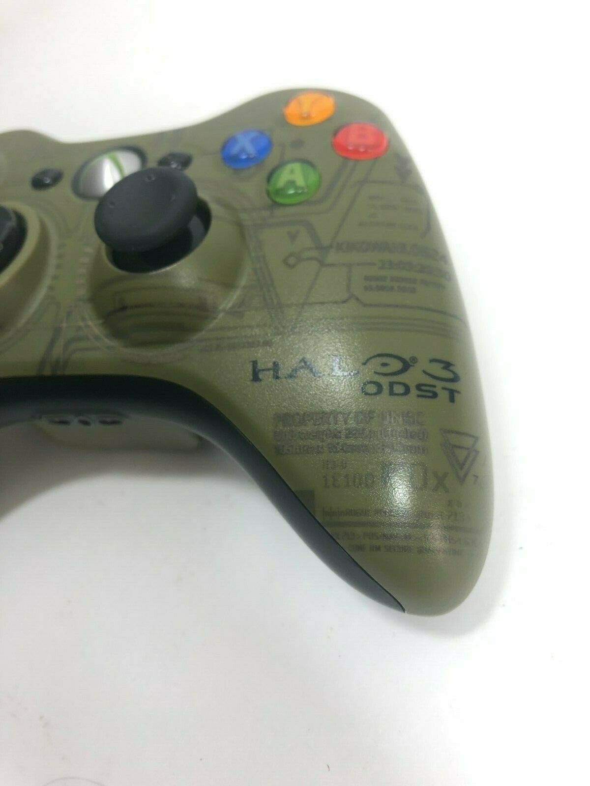 Halo 3 ODST Special Edition Green Controller, Compatible with Microsoft Xbox 360 - (Shipped in Bulk Packaging) (Renewed)