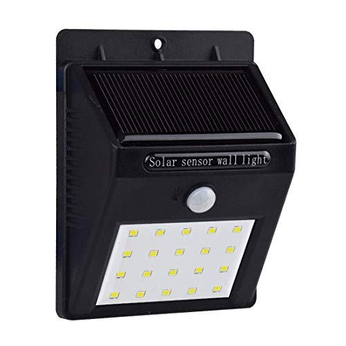IGOSAIT LED Work Light 5.5V 20 LED White Light Outdoor Solar Motion Sensor Light Compatible with Yard/Garden/Home/Driveway/Stairs/Outside Wall Lighting Lantern