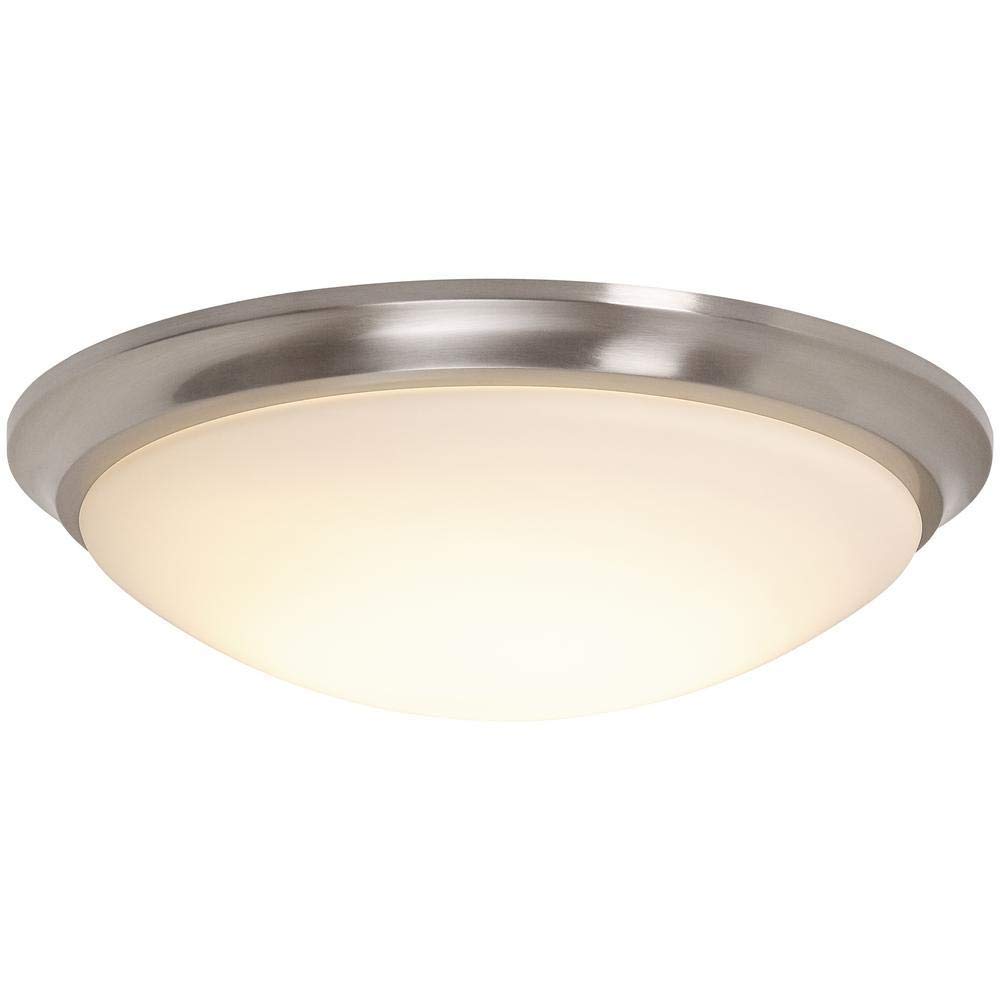 Hampton Bay 13" Brushed Nickel LED Flushmount - Model #HGV3011L-2/BN