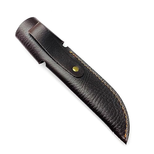 BOGEEL Pocket Sheath Handmade Pouches Leathers Holsters Straight Holder Outdoor Carry Sheath Tool Easy to Use