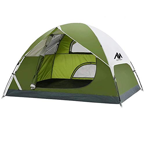 AYAMAYA 2 Person Dome Tent for Camping, Hiking, Fishing - Lightweight, Compact, Easy Setup, Double Layer Mesh Windows for Superior Ventilation
