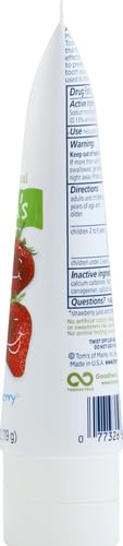 Tom's of Maine Natural Children's Anticavity Fluoride Toothpaste, Silly Strawberry, 4.2 Ounce