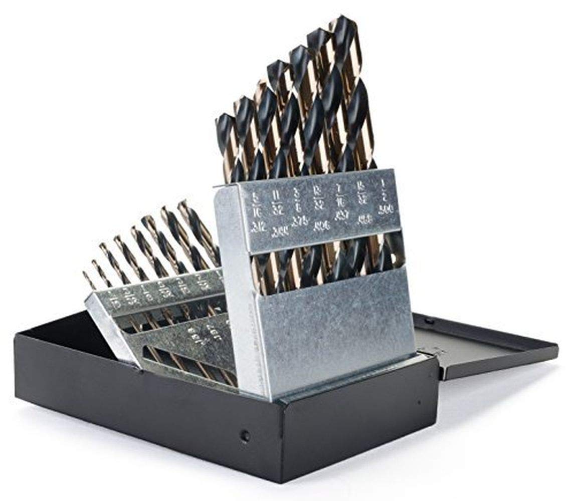 Norseman Drill and Tool 66470 SPM-15 135 Degree Split Point Magnum Sup Premium Mechanical Drill Bit Set (15 Piece)