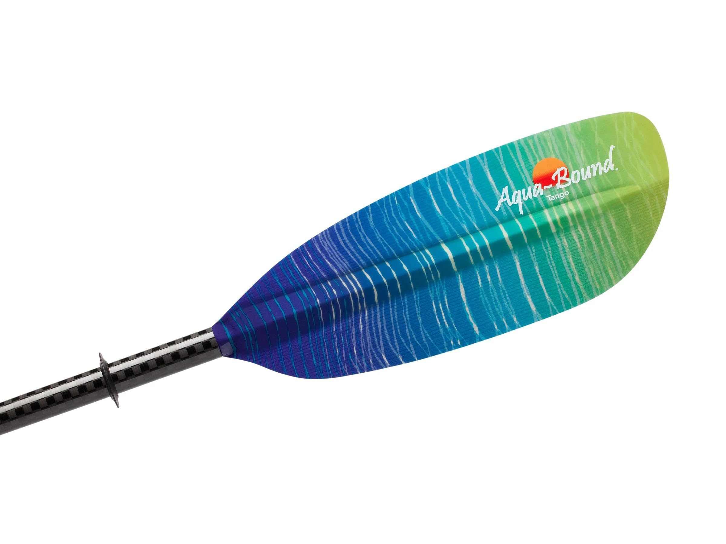 Aquabound Tango Kayak Paddle with Fiberglass Blade & 2 Piece Posi-Lok Carbon Shaft, Sunwave, 230cm