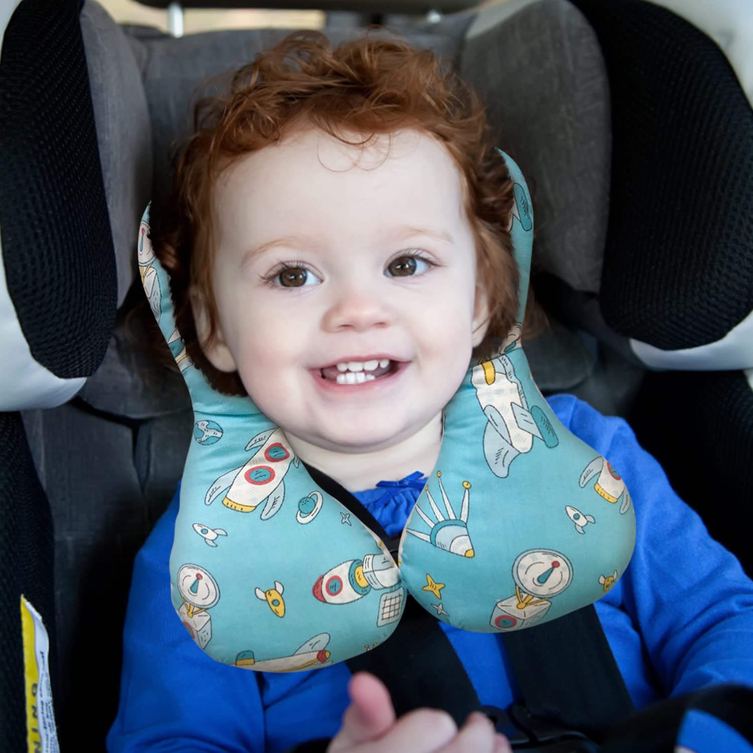 Baby Travel Pillow - Stroller Or Car Seat Baby Body Travel Pillow/Double Side Design Baby Head Support Pillow