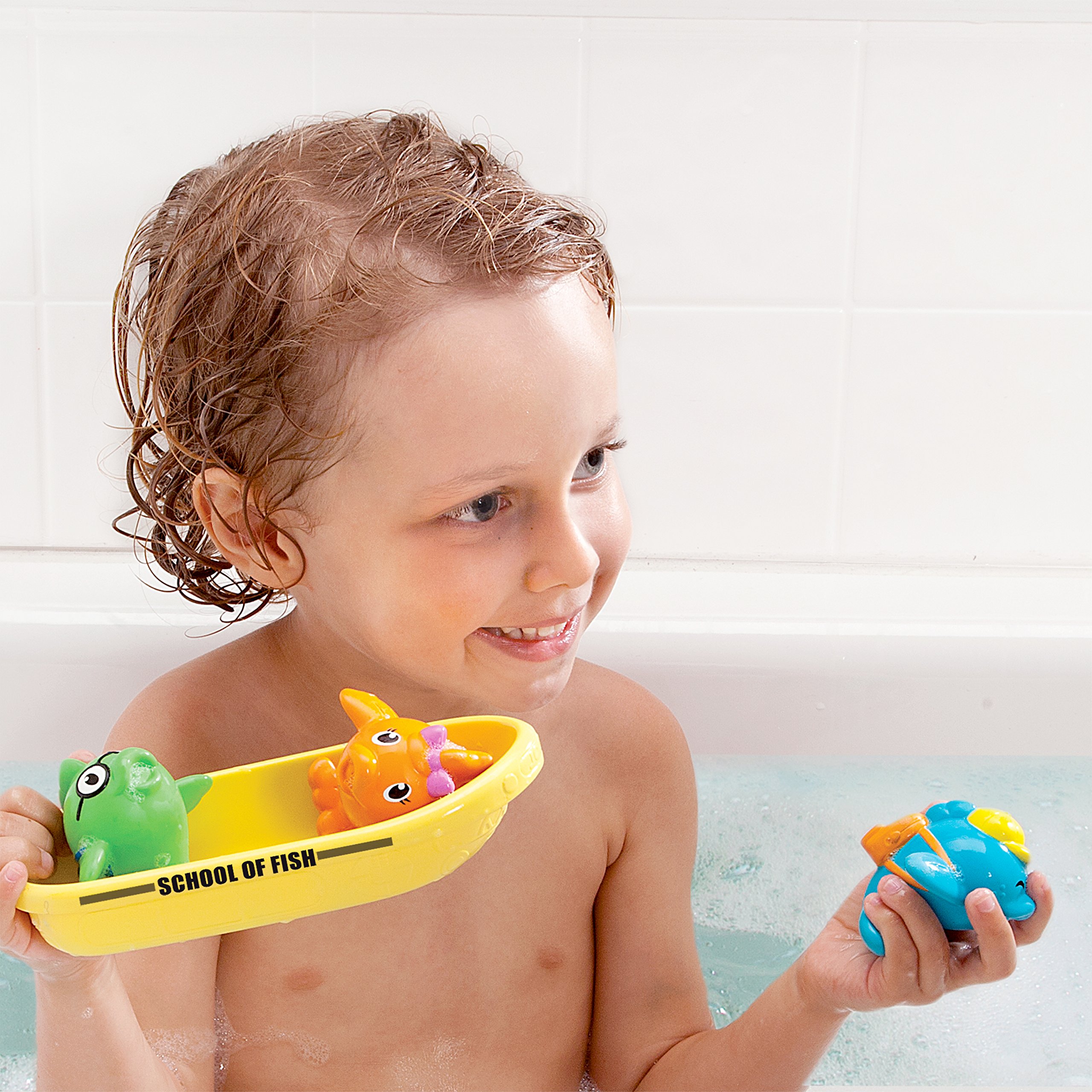 Munchkin® Ocean Friends Bath Toy and Storage Set, Multi , 6 Piece Set