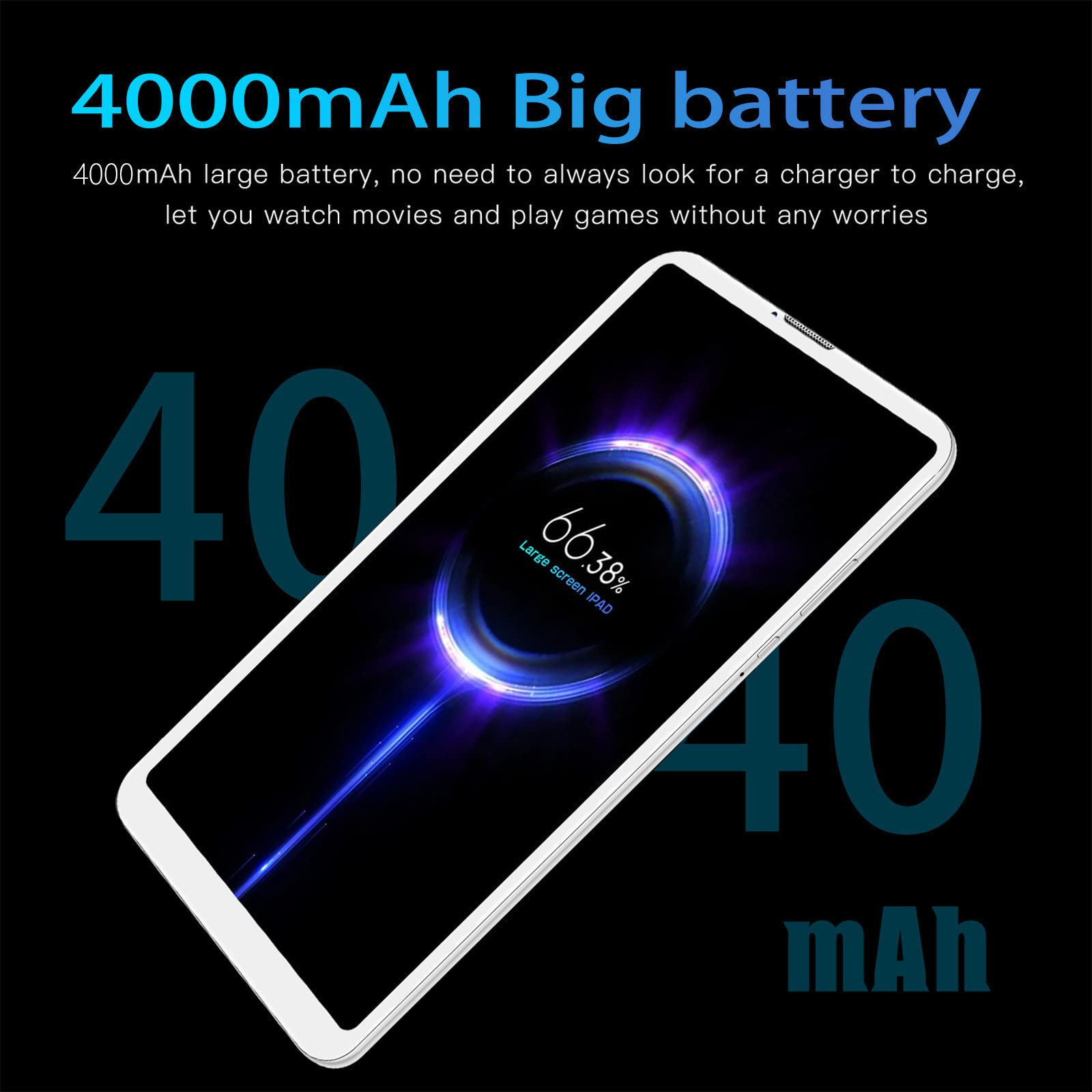 Android 10.0 Tablet, 7 inch Smart Tablet 2+16GB ROM 10 Core WiFi Dual Camera Voice Call Game Tablet Best for Adults Working Childrens School Learning Birthday Gift