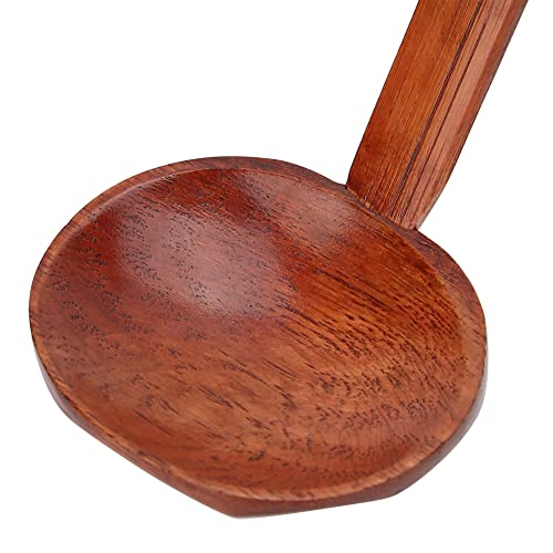 Actaday Cooking Utensils Long Handle Wood Spoon Tableware Set Noodles Soup Spoon with Slotted Spoon Kitchen Kitchenware Tool