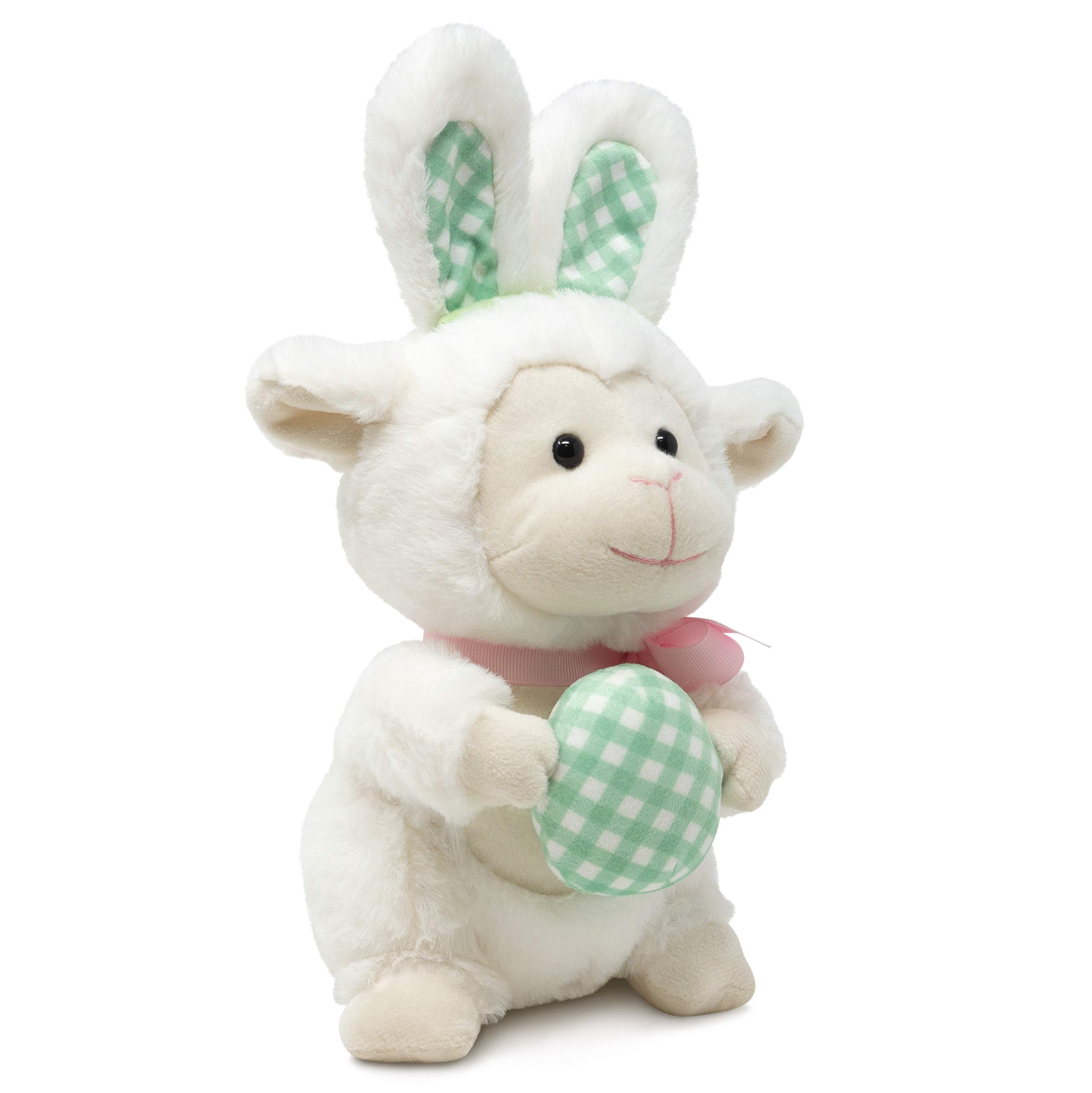 Cuddle Barn - Leapin' Lucy | Easter Animated Lamb Stuffed Animal Musical Plush Toy Dances and Bops to Song Peter Cottontail, Spring Easter Basket Stuffer Decoration, 11 inches