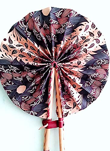 African Fabric Handfans