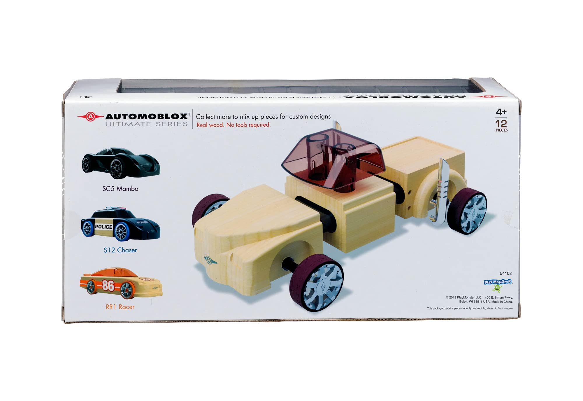 Automoblox Ultimate Macho — Wooden Mix-and-Match Truck — Build and Rebuild — Ages 4+