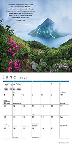 The Power of Now 2023 Wall Calendar: A Year of Inspirational Quotes by Eckhart Tolle | 12" x 24" Open | Amber Lotus Publishing