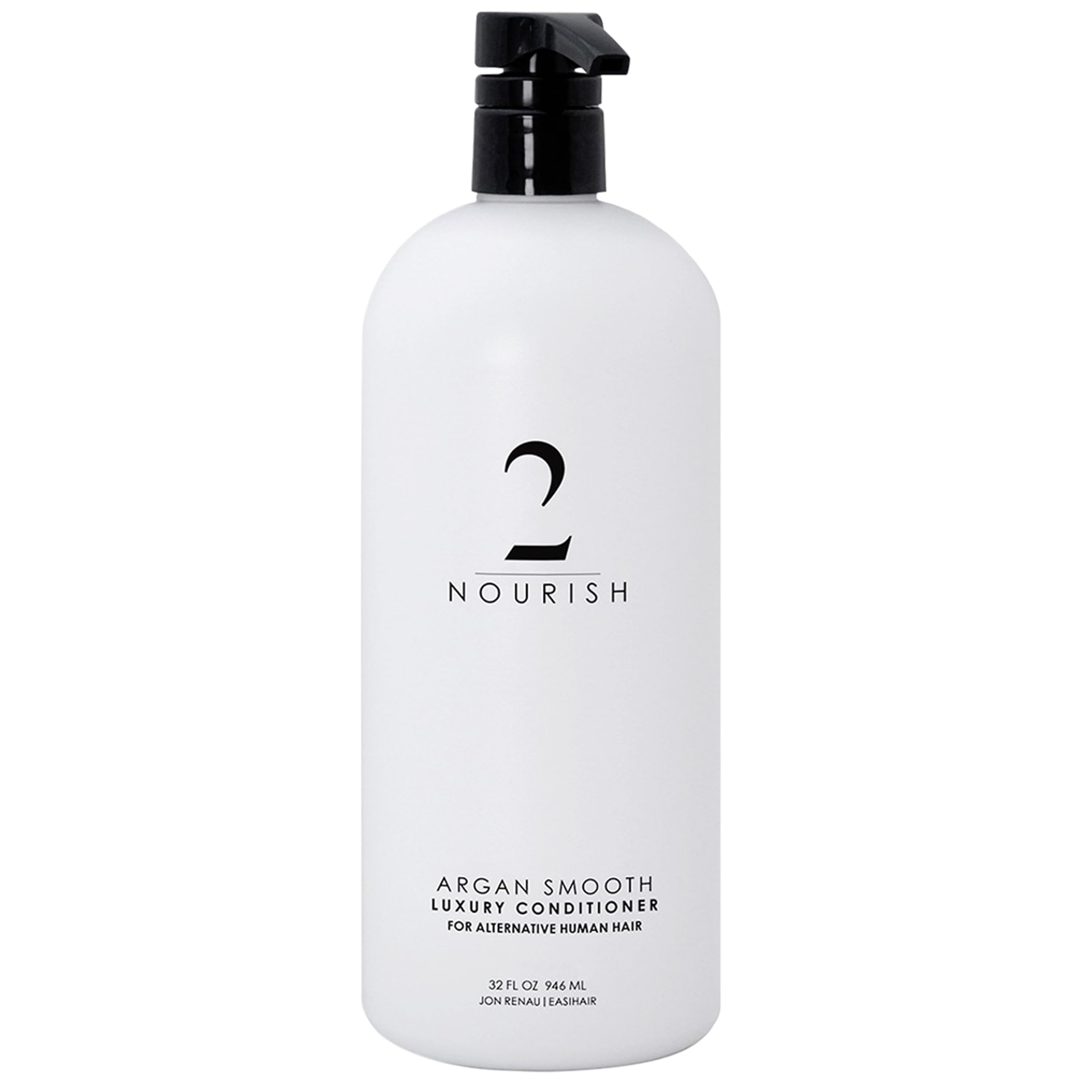 Jon Renau Argan Smooth Luxury Conditioner for Human Hair Wigs, 32 Ounce