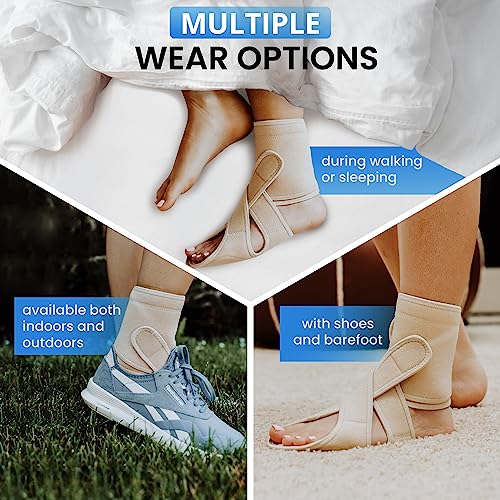 Dosh AFO Foot Drop Brace - AFO - Drop Foot Brace for Walking with Shoes - Ankle Foot Orthosis for Foot Drop (Right - One Size)