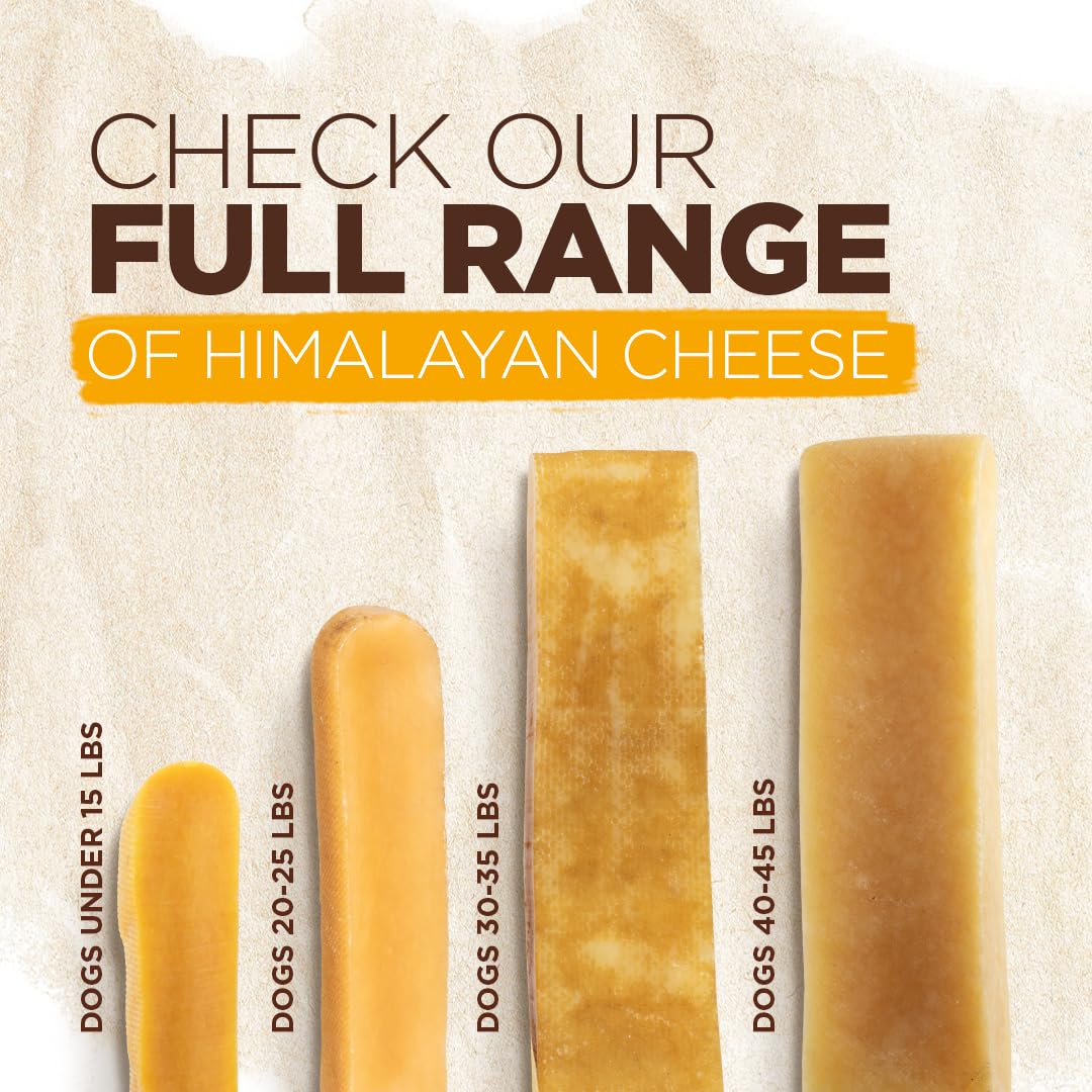 Natural Farm Himalayan Yak Cheese, Protein-Rich, Low-Allergen, Lactose-Free, Gluten-Free, 100% Natural - Small, 4 Pack