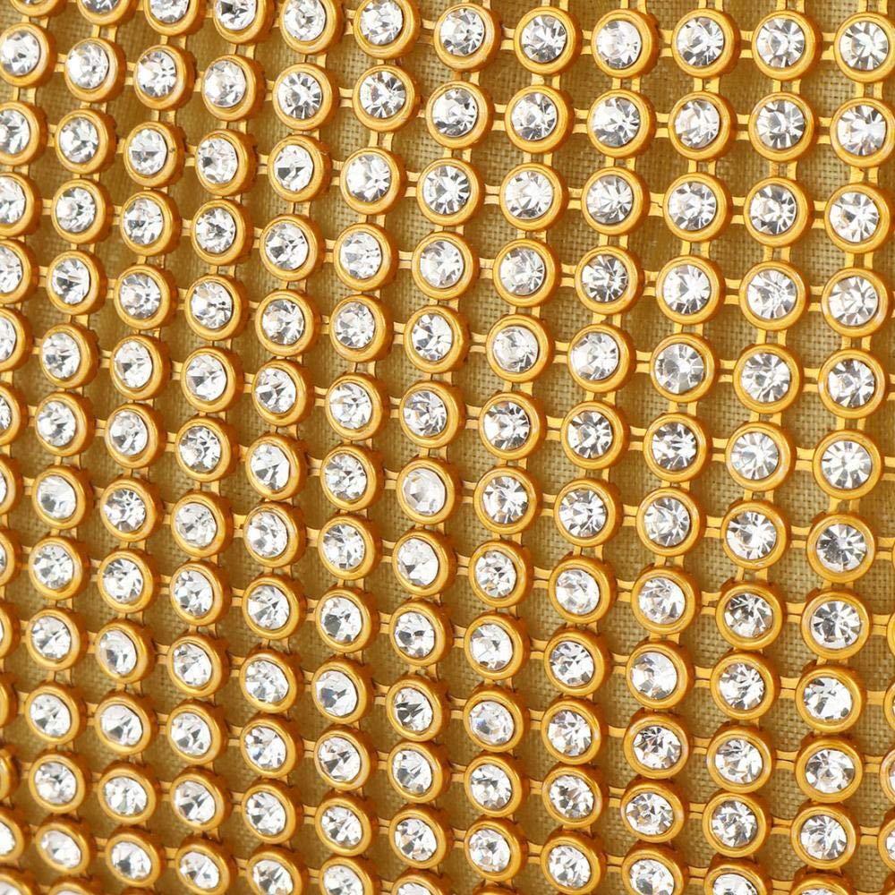 Women's Evening Bag Rhinestone Purse Handbags Triangle Style Chain Clutch Purse Bag Sparkly Party Prom Wedding Purse (Gold)
