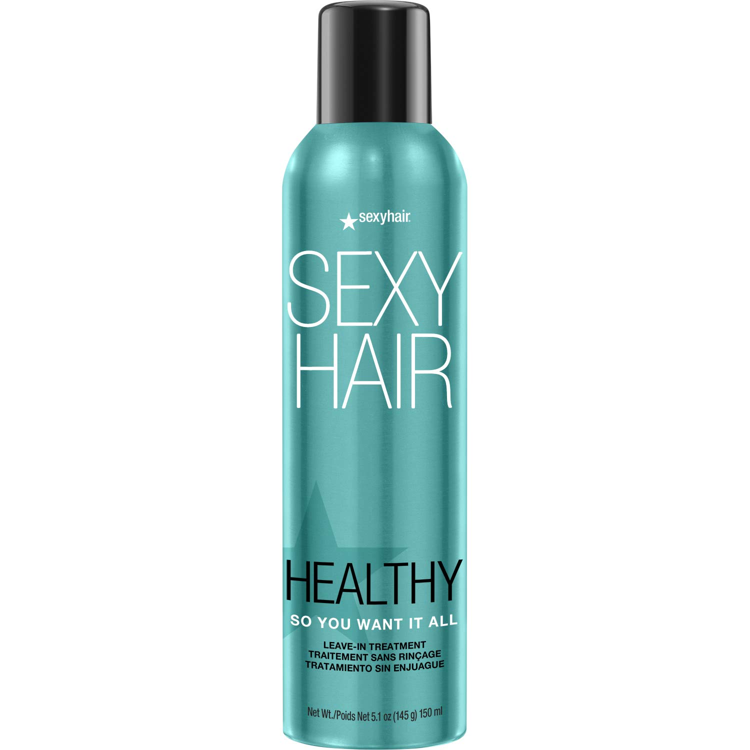 SexyHair Healthy So You Want It All Leave-In Treatment, 5.1 Oz | Up to 99% Breakage Reduction | Moisture and Shine | Thermal Protection