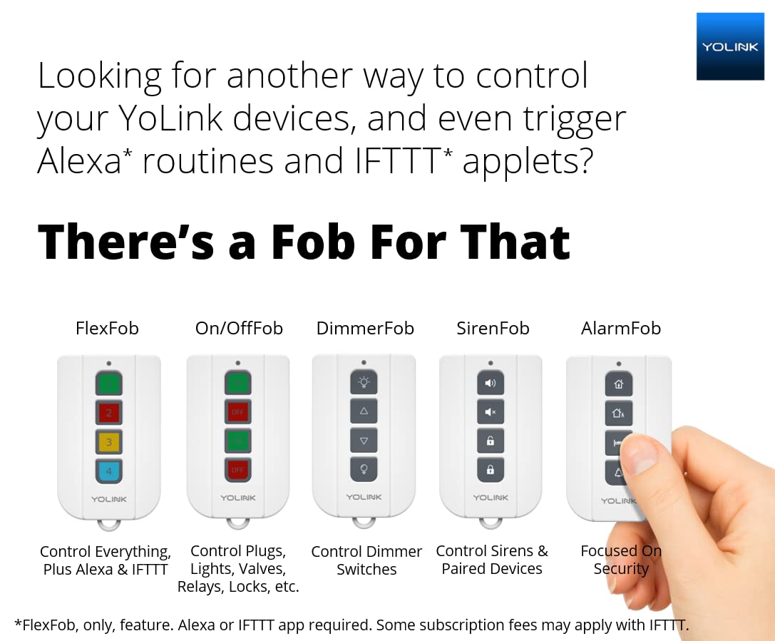 YoLink SpeakerHub & One Motion Sensor Smart Home and Security Kit – Audio Hub Plays Tones/Sounds, Spoken Messages, LoRa-Powered ¼ Mile Range, WiFi Required
