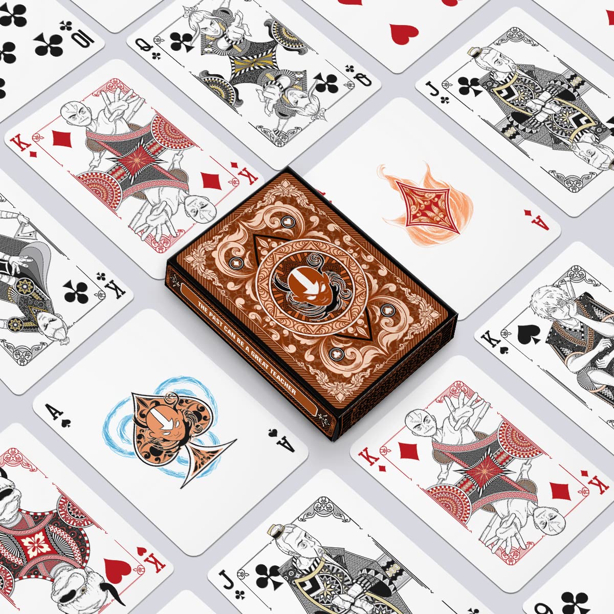 DomingosStore Airbender Deck Playing Card Themed Playing Cards for Teens Couples Adults Decorative Board Beach Cruise Camping Accessories Must Have Holiday Essentials Fancy Cool Unique Design