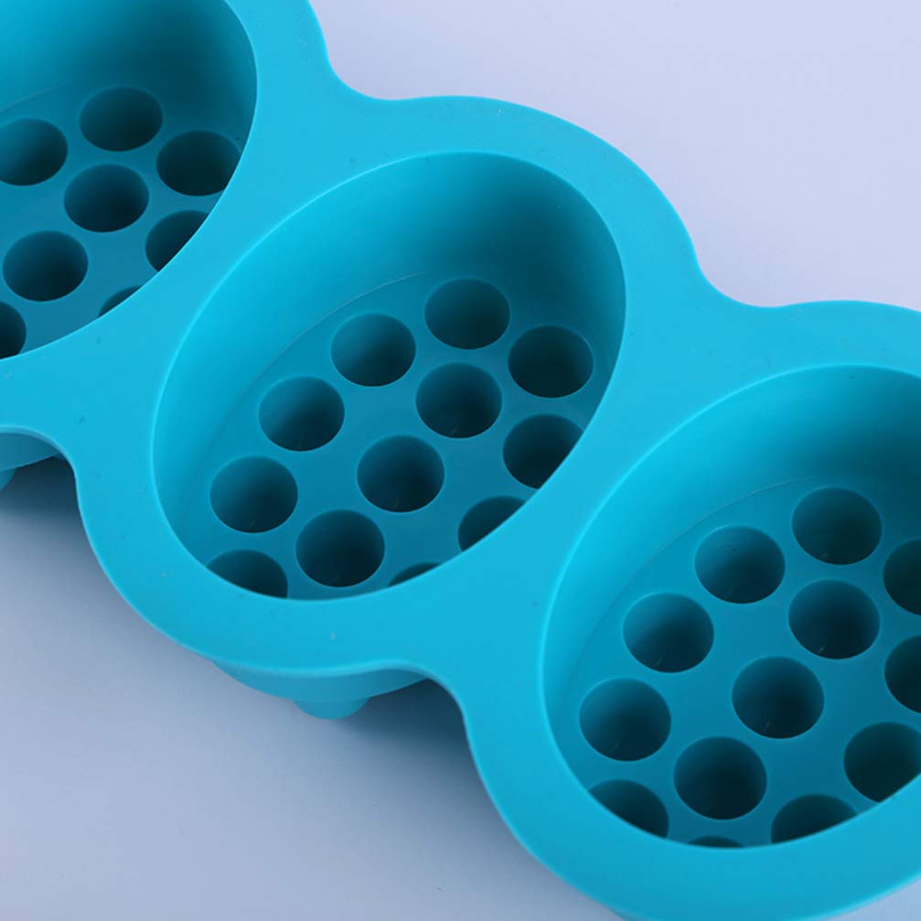 FOMIYES Cookie Stencils Candy Silicone Candle Molds Soap Massage Silicone Fudge Molds Massage Soap 4-Cavity Cake Baking Massage Stick Cake Suite 3D Soap Box
