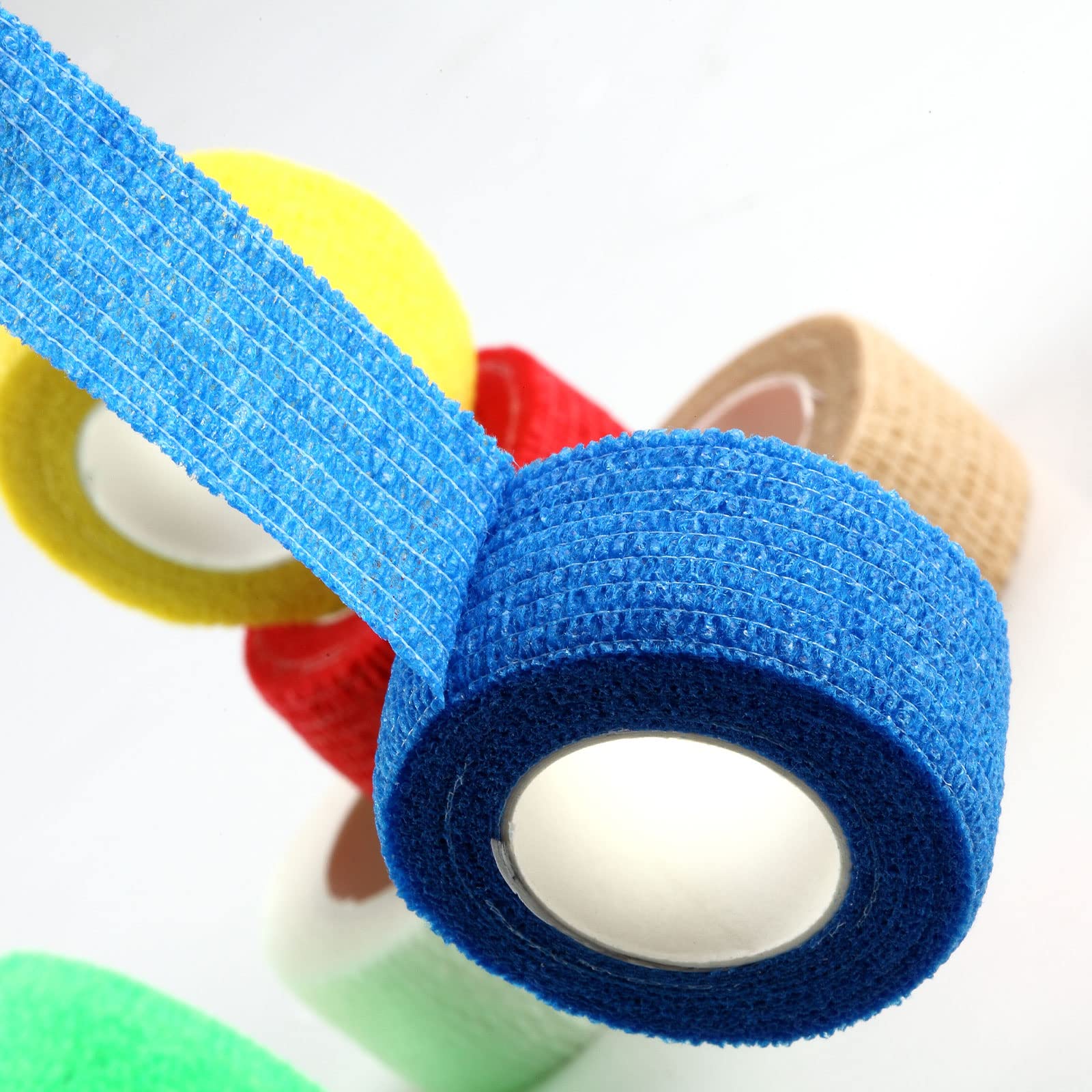Self Adhesive Bandage Wrap,self Adherent wrap,Elastic Bandage wrap Vet Wrap for Sports Injury Wrist Ankle (1 Inch 6 Pack)
