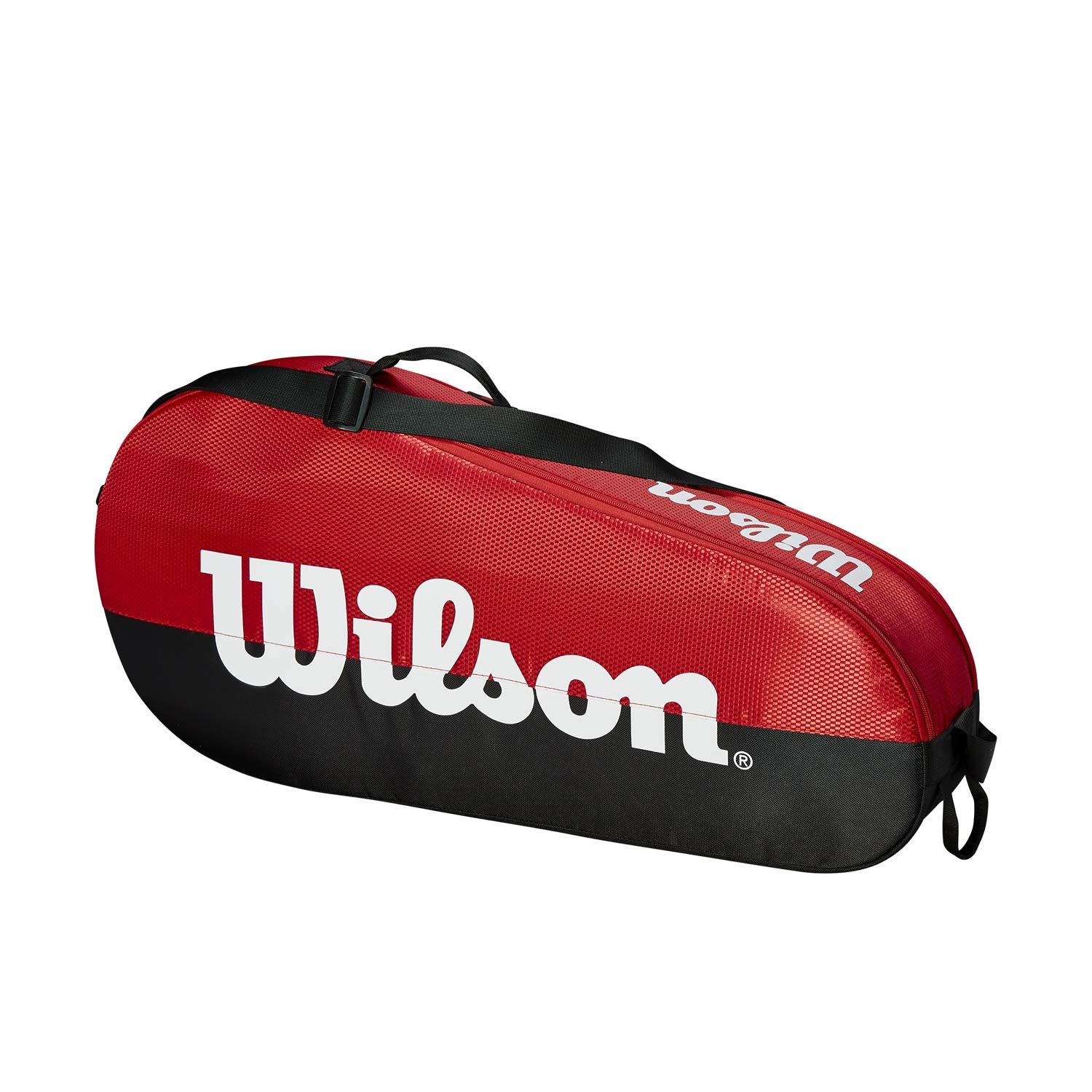 WILSON Team 1 Compartment Tennis Bag, Black/Red
