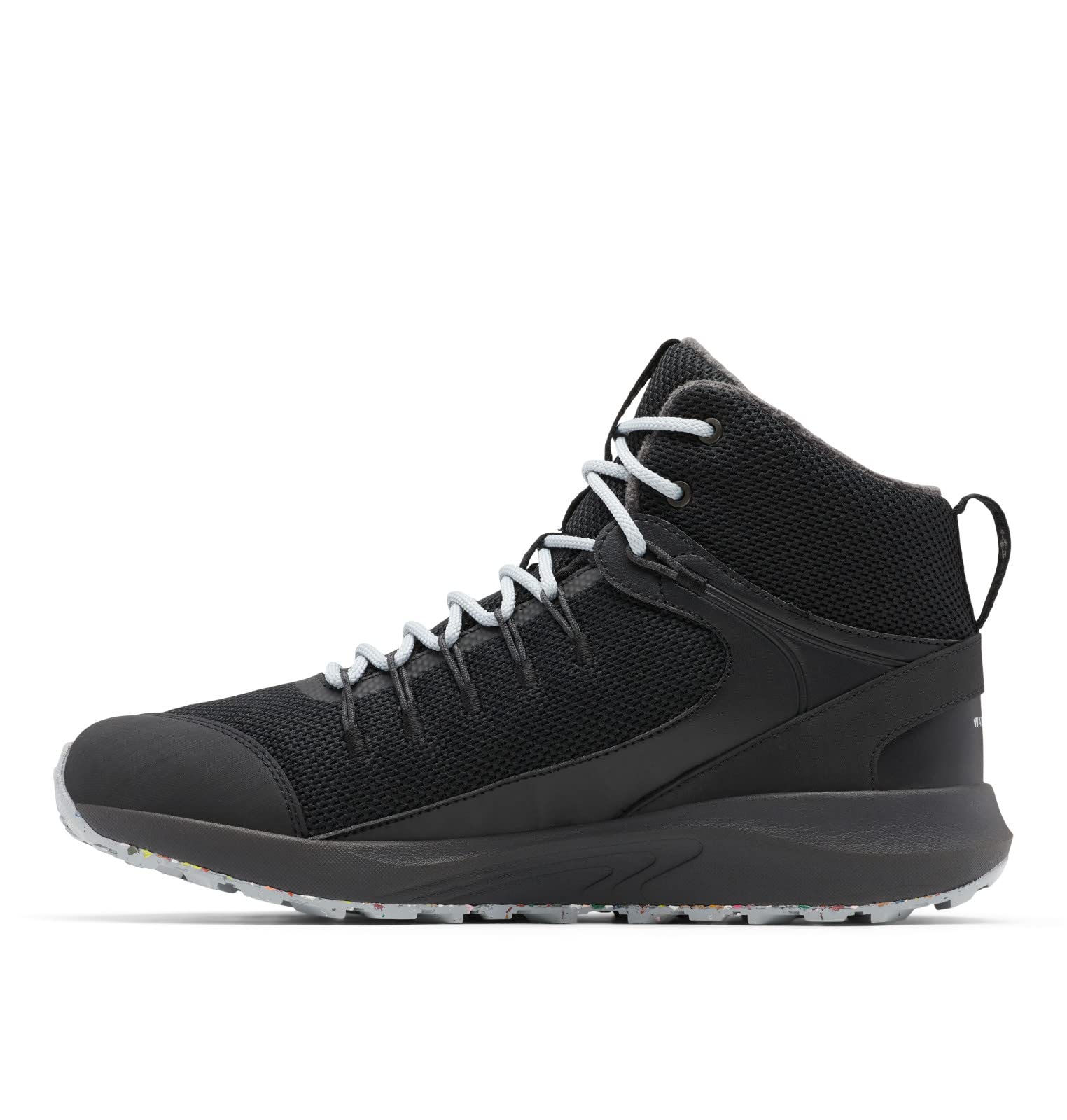 Columbia Men's Trailstorm Mid Waterproof Omni Heat, Black/Steam, 9.5