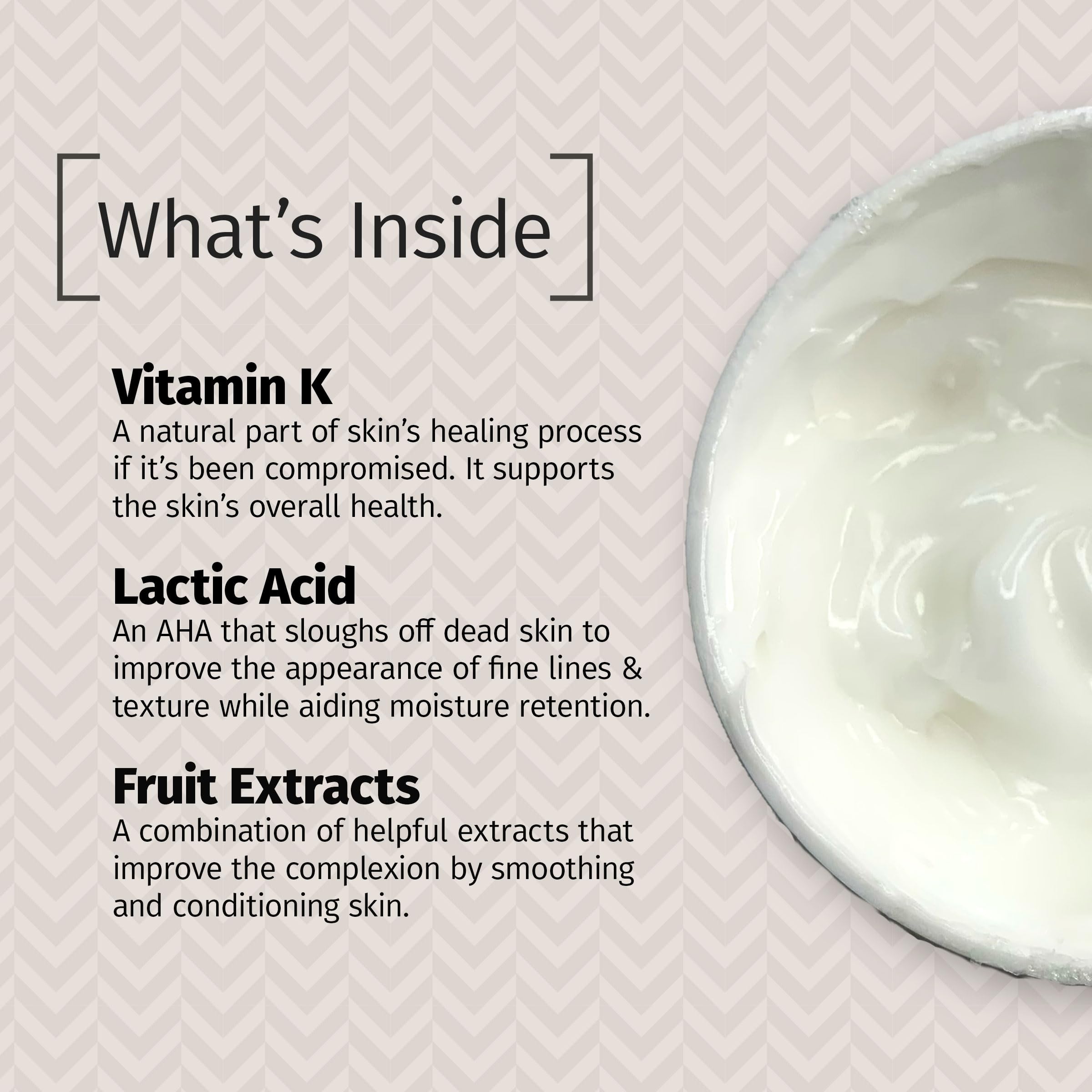 Reviva Labs Vitamin K Crème for Bruising, Under-Eye Dark Circles, and Wrinkles with Soybean Oil and Natural Fruit Extracts - 2 Oz, for Skin and Face