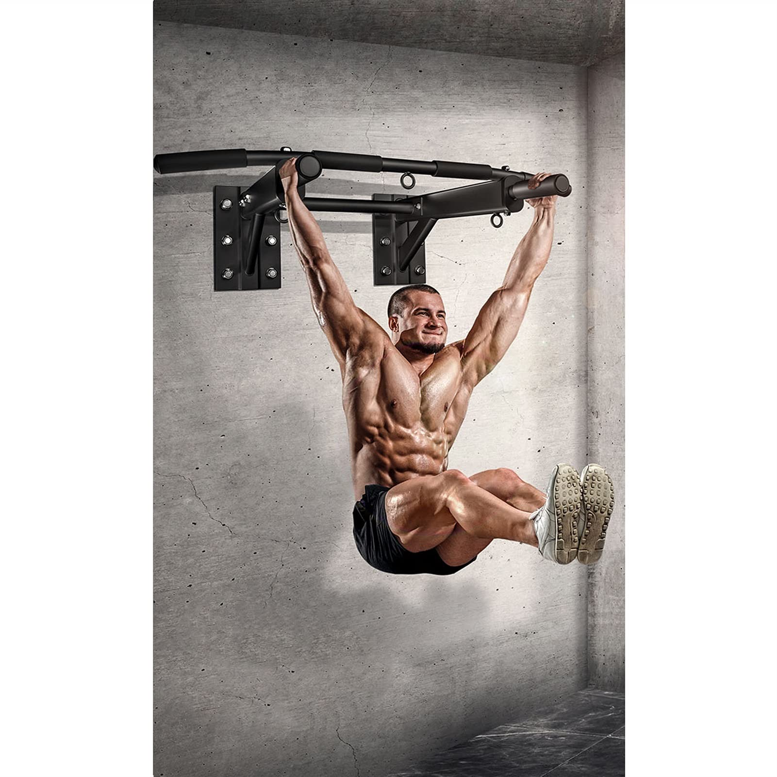 LUYIYI Household Indoor Pull- ups Wall Perforated Ring Pull Rope Swing Children' s Fitness Equipment