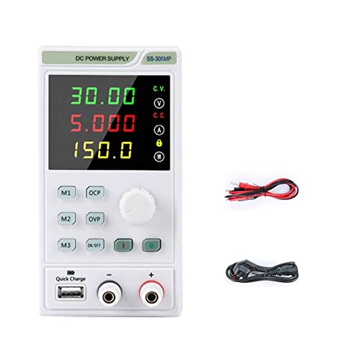 DC Power Supply, Variable Lab DC Power Supply Adjustable 40V/20A/300W Voltage Regulator Stabilizer Switching Laboratory Bench Power Source,Electroplating DIY(SS-305MP)