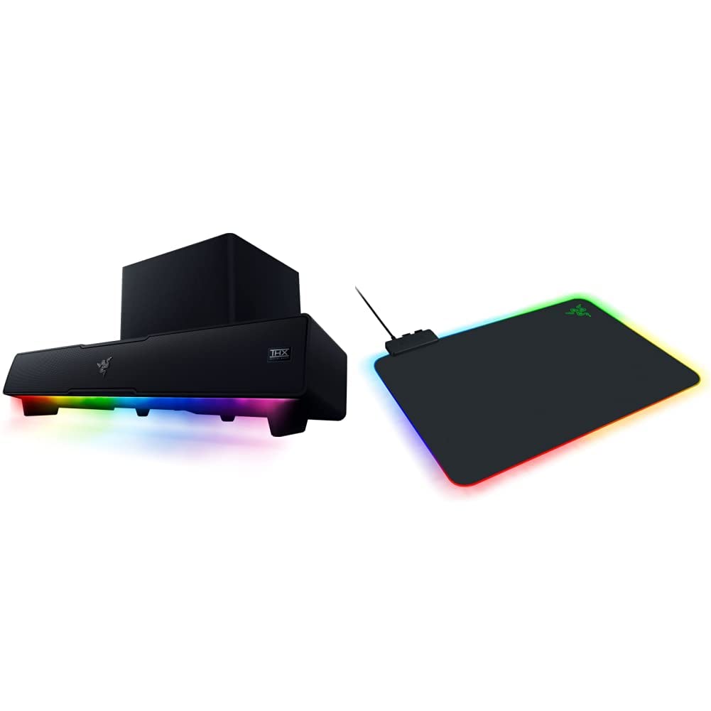 Razer Leviathan V2 Firefly Hard V2 RGB Gaming Mouse Pad Bundle