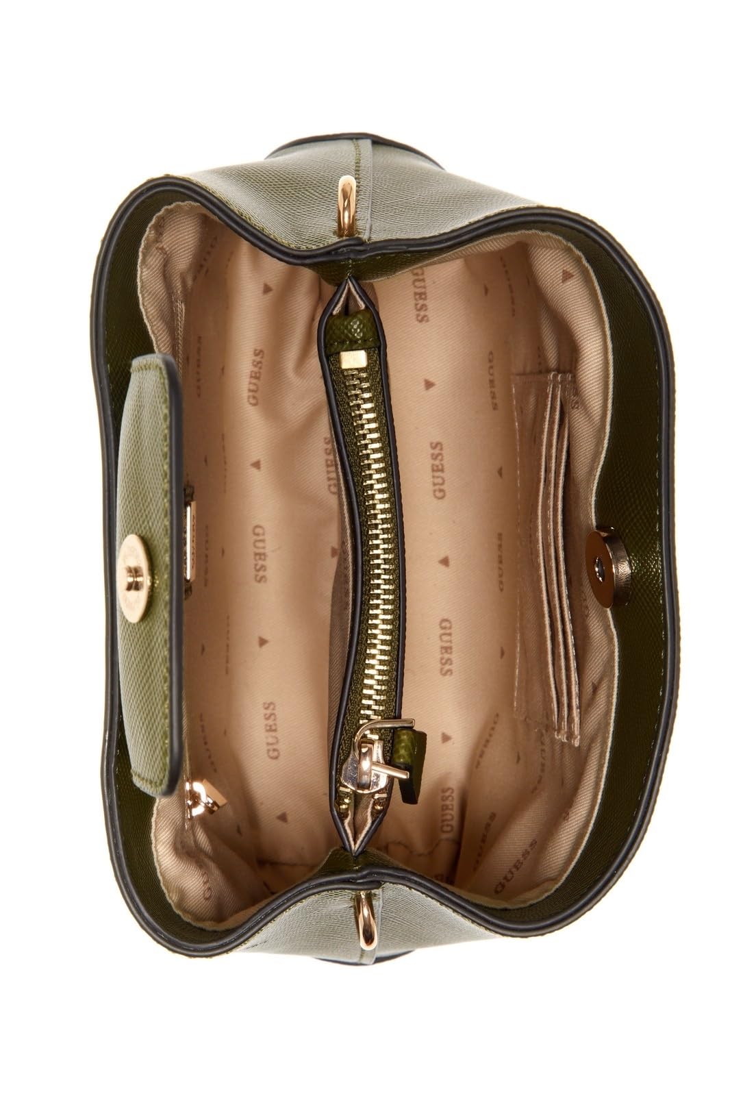 GUESS Alexie Small Bucket Bag Olive One Size