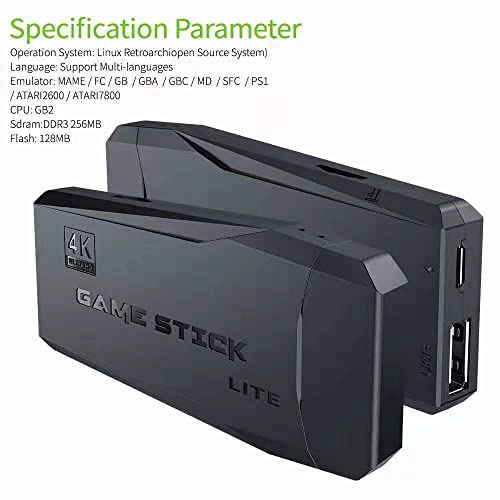 LFT cross-border m8 game console Y3 Ubao 2.4G wireless PS1 video game console HDMI HD 4K20000 games (黑色128G大封装)
