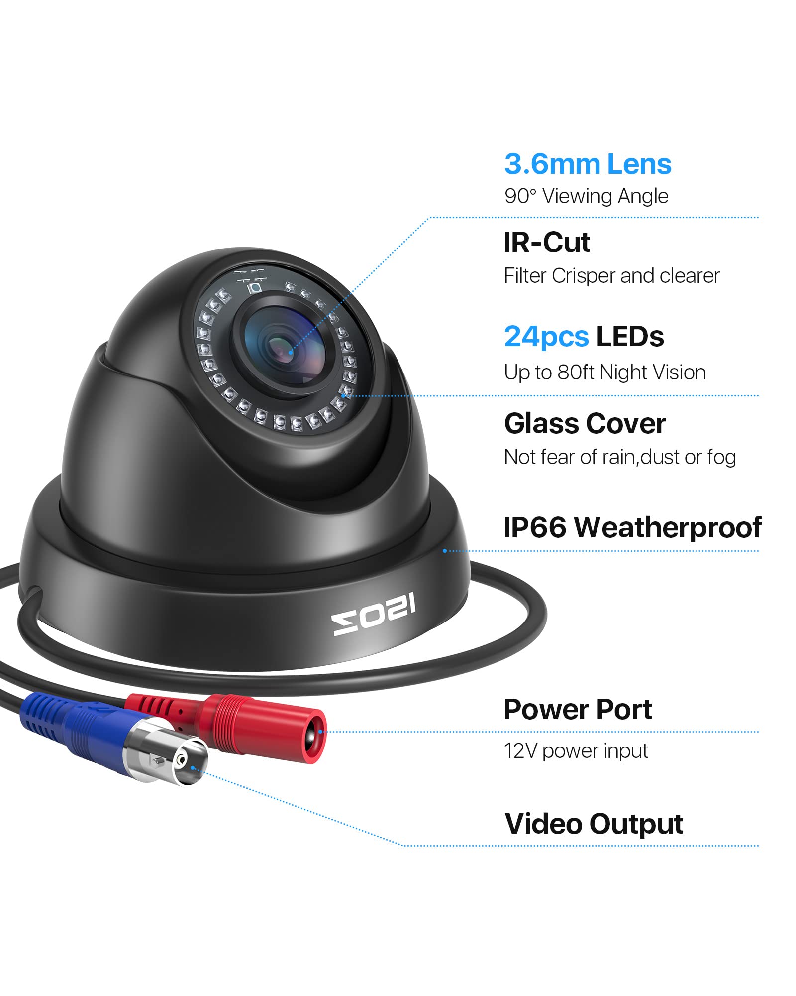 ZOSI 3K Lite Security Camera System with 1TB Hard Drive,AI Human/Vehicle Detection,Night Vision,H.265+ 8Channel HD TVI DVR Recorder,4pcs 1080P HD 1920TVL Indoor Outdoor Surveillance CCTV Dome Cameras