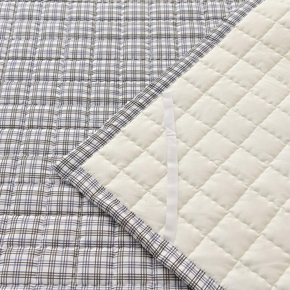 Mattress Pad Twin,Breathable,Non-Slip Mattress Protector with Elastic Straps,Quilted Mattress Topper Cover for Adults and Kids,Raw Cotton,Washable