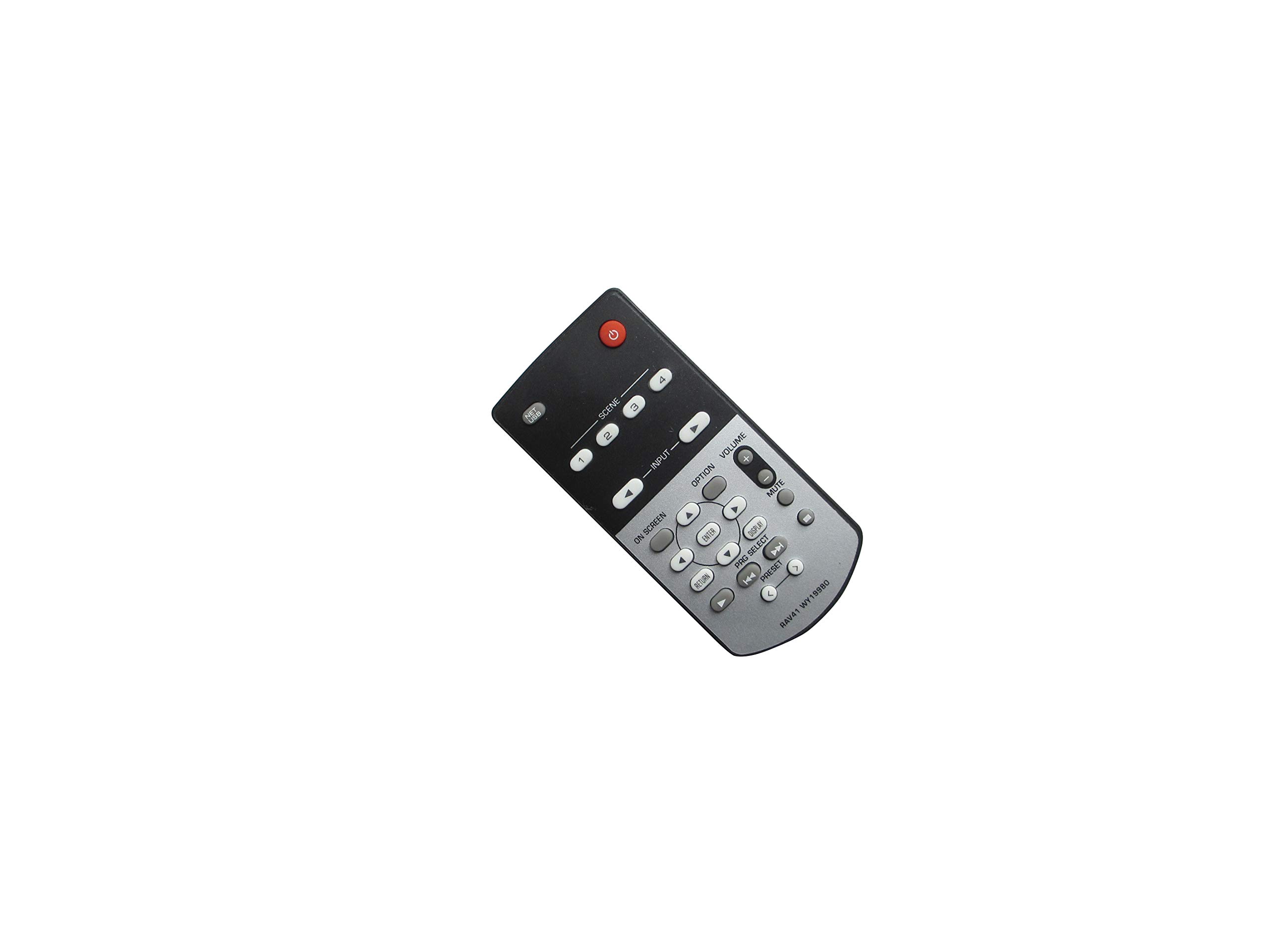 HCDZ Replacement Simplified Remote Control for Yamaha RAV41 WY199800 RX-A2010 RX-A2010BL RX-A3020 RX-A2020 9.2 Channel Networking A/V Receiver