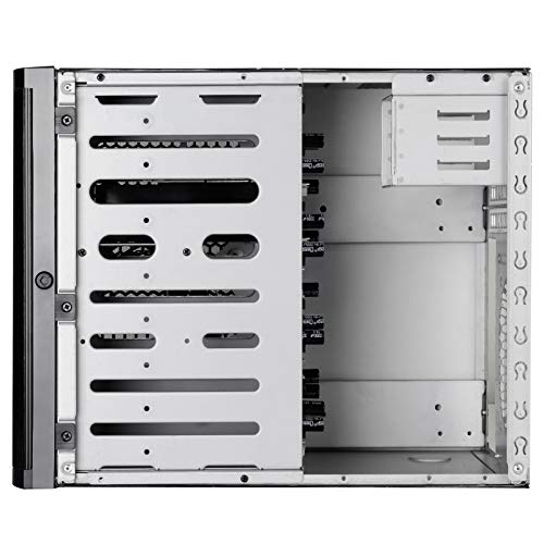 SilverStone Technology Premium Mini-ITX/DTX Small Form Factor NAS Computer Case, Black (DS380B)