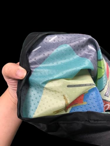 Toy Storage Basket with Cityscape Playmat - 11.8" Drawstring Toy Storage Bag with Foldable Play Mat Featuring Nonslip Backing - Portable Slide-Away Toy Storage Basket for Playrooms/Home/Travel