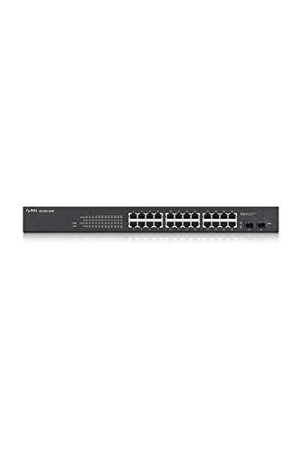 ZyXEL GS1900-24HP, 24-port GbE L2 PoE Smart Switch, rackmount, 170 Watt