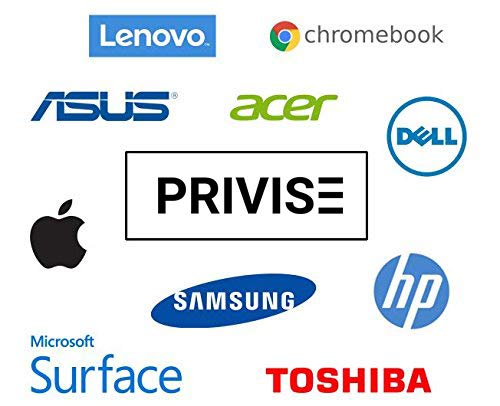 Privise Webcam Cover | PC, Smartphone & Laptop Camera Cover • Made in Germany • Compatible for MacBook, iMac & iPhone • Strong Webcam Sticker • Effective Privacy Protection • Ultra Thin (White) • 5pc