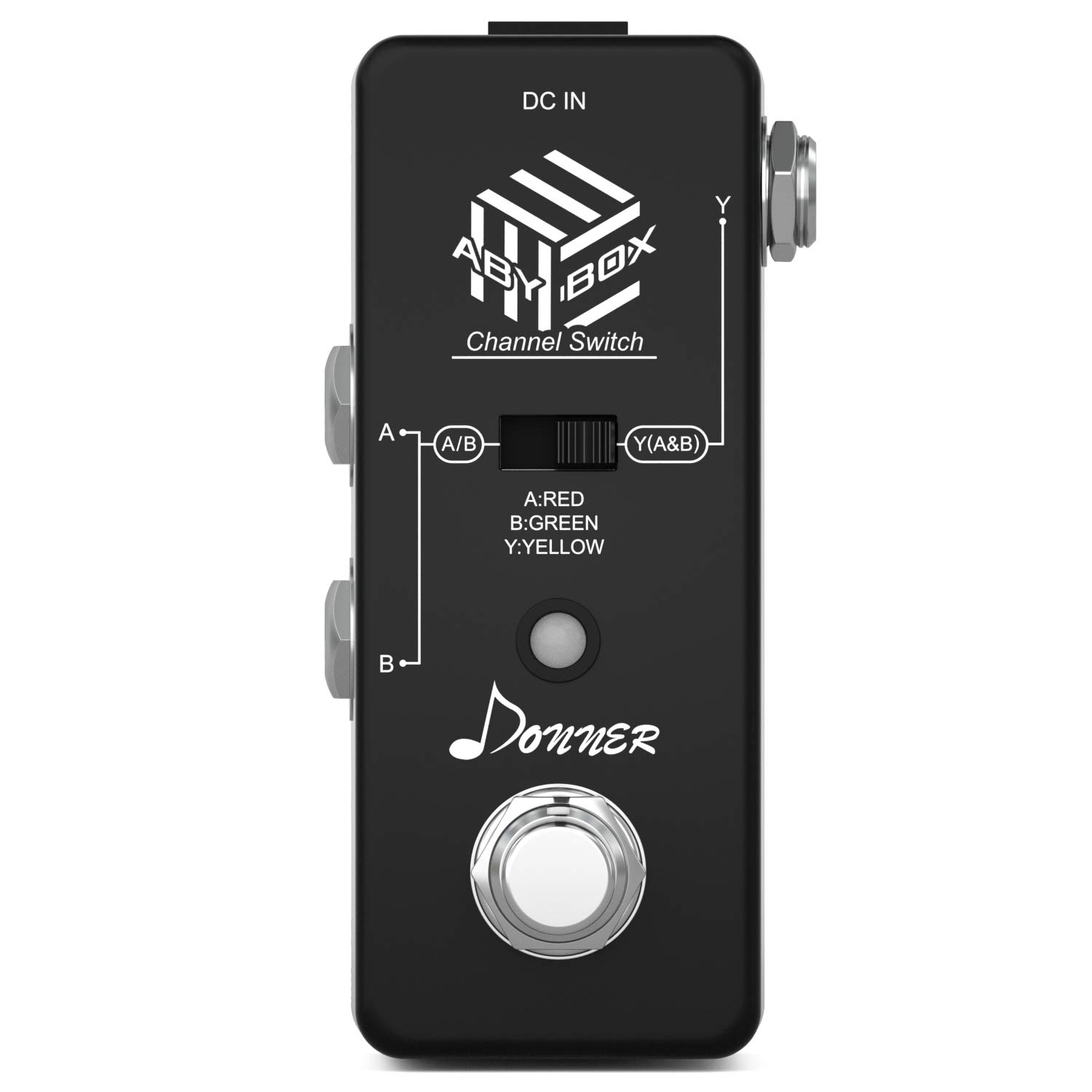 Donner ABY Box Line Selector AB Switch Mini Guitar Effect Pedal & Donner DPA-1 Guitar Pedal Power Supply Adapter