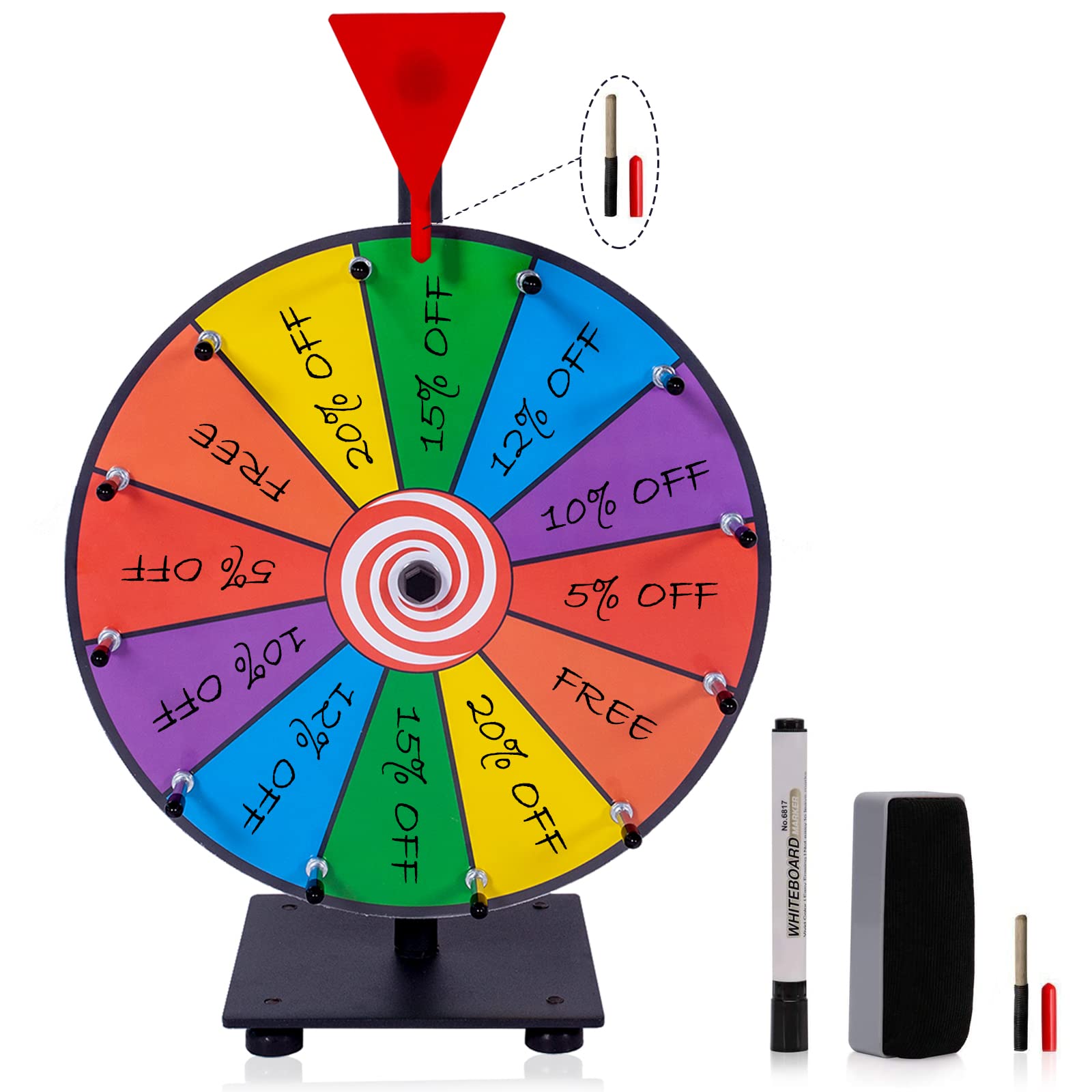 Hooomyai 12 Inch Heavy Duty Spinning Wheel